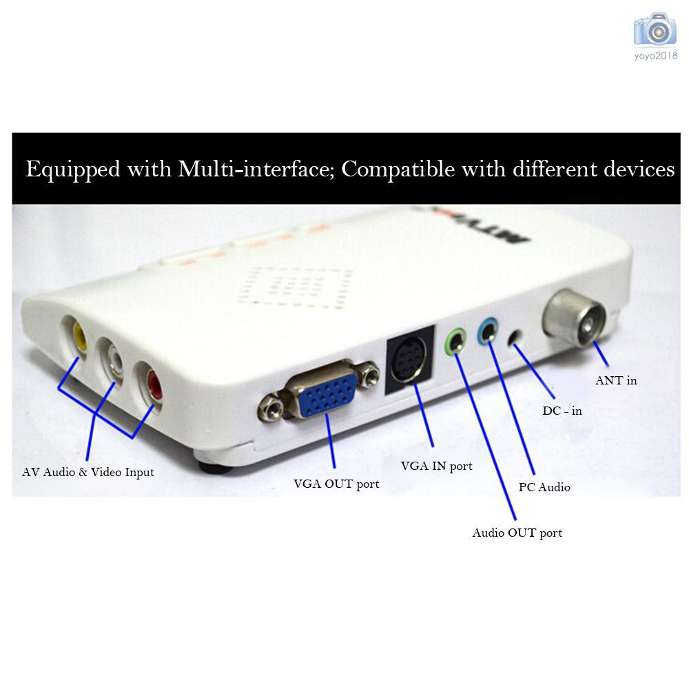 Portable LCD TV Box/ Analog TV Tuner Box / CRT monitor Digital Computer ...