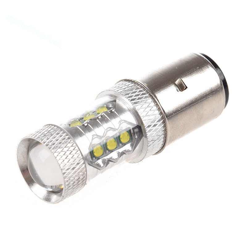 16 80W LED Motor BikeMopedScooterATV Headlight Bulb BA20D H6 ...