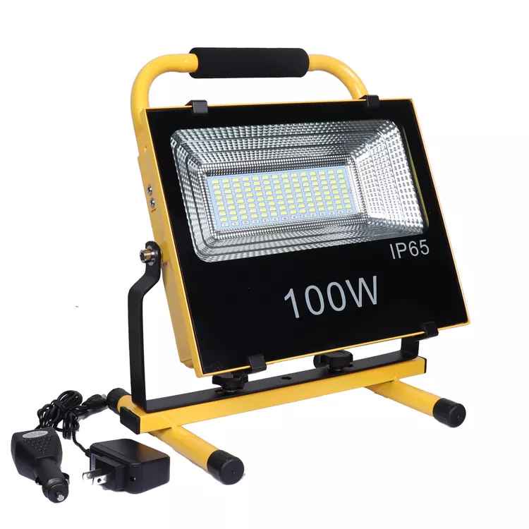 LED SPORT LIGHT 100W BAT สปอร์ตไลท์ แบบมีแบตเตอรี่ในตัว พกพาสะดวก สว่าง ...