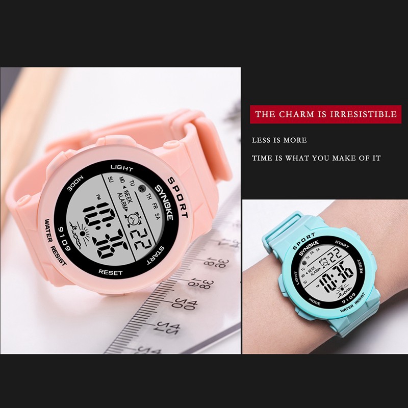 COD SYNOKE กีฬาผู้ชายผู้หญิงนาฬิกาดิจิตอล G กันน้ำสไตล์ที่มีสีสัน LED โครโนกราฟอิเล็กทรอนิกส์ ...