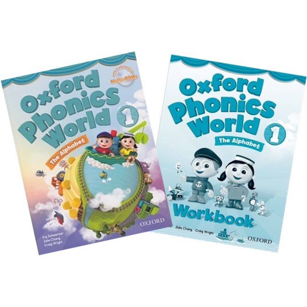 Oxford Phonics World 1-5 (1 ชุด มี 10 เล่ม) หนังสือ พร้อมแบบฝึกหัด 5 ...