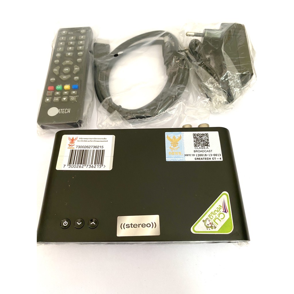 กล่องทีวีดิจิตอล CREATECH CT-4 ของใหม่ | Shopee Thailand