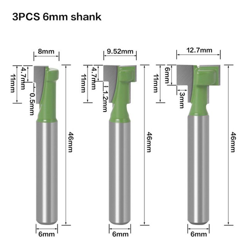 1 / 4 นิ้ว Shank T Slot Router Bit อุปกรณ์เครื่องมือสําหรับใช้ในการตัด ...