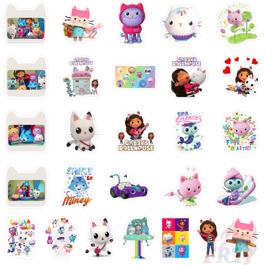 100Pcs/Set Gabby's Dollhouse Series A สติ๊กเกอร์ DIY Fashion Mixed ...
