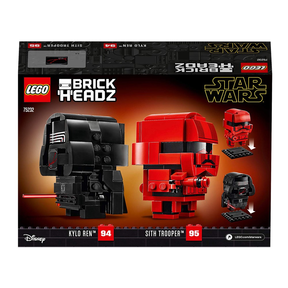 75232 : LEGO Star Wars BrickHeadz Kylo Ren & Sith Trooper - brickpoly ...