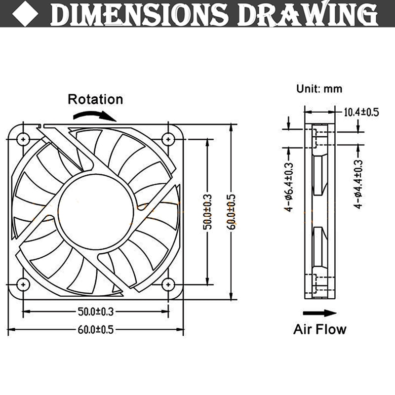 2 cs Gdstime 60mm 5V 12V 24V Brushless USB 2IN 3IN DC Cooler Fan 60x60x10mm 6010 6cm For Comuter ...