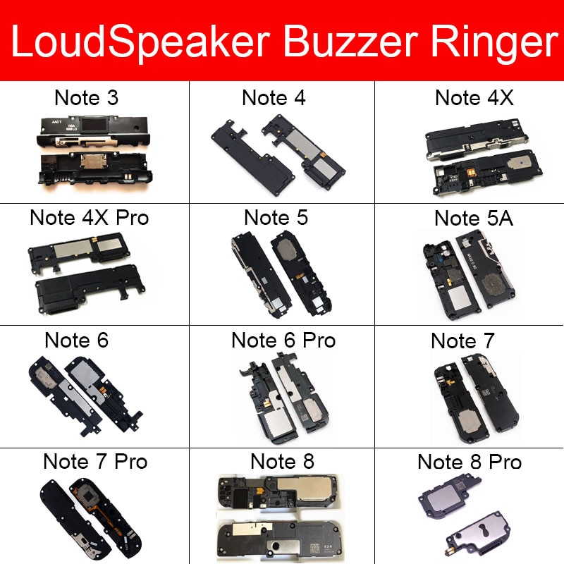 Loudspeaker Ringer Module For Xiaomi Redmi Note 2 3 4 4X 5 5A 6 6Pro 7 ...