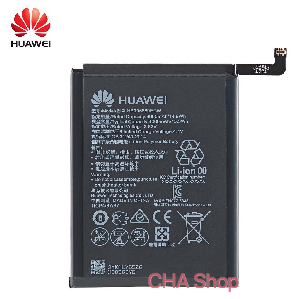 แบตเตอรี่ Huawei Y7 Pro 2019Y7ProY7 Prime 2017Honor 9Y HB396689ECW ...