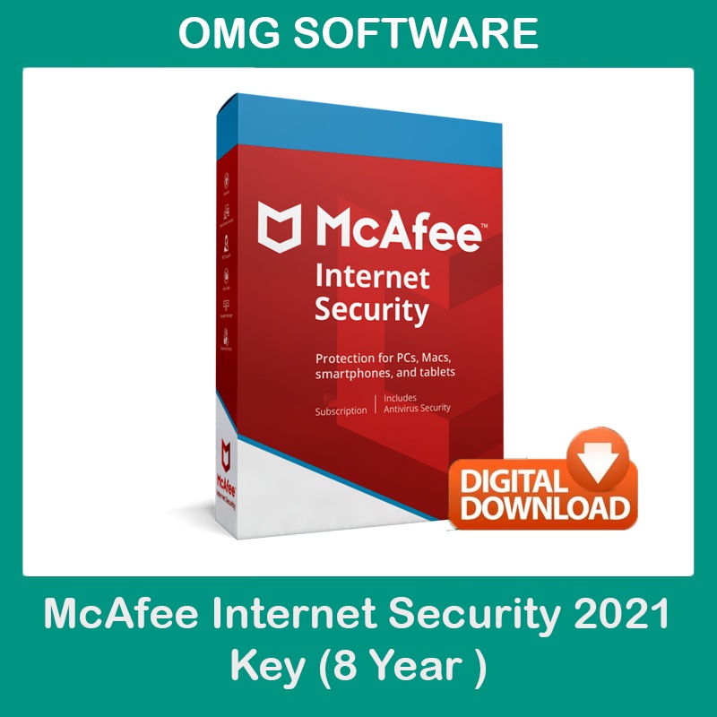 McAfee Internet Security 2021 Key (8 Year 1 - 5 Devices) - omg_software ...