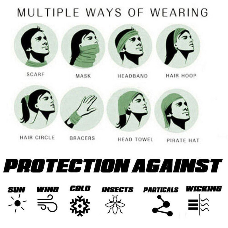 GDP2 Sun UV Protection Neck Gaiter / Washable Reusable Face Cover ...