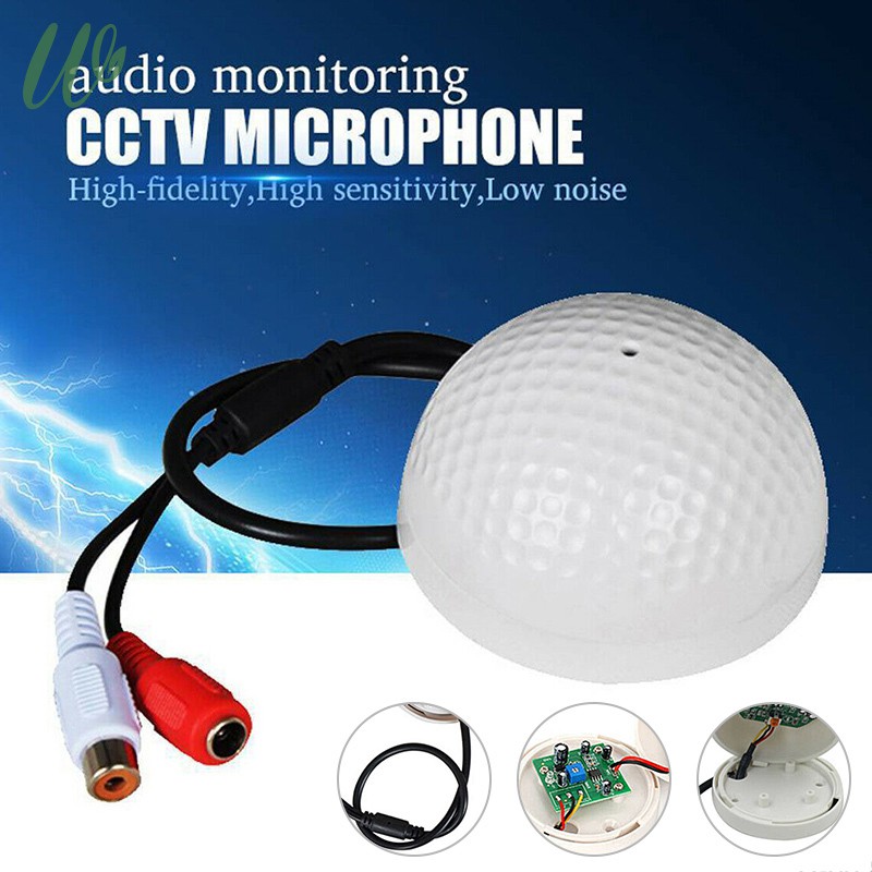 CCTV Microphone Ball Shape Audio Pickup Device High Sensitivity Audio ...