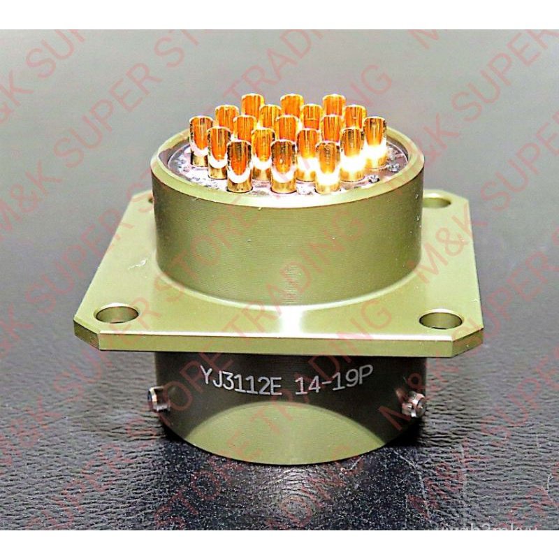 REPLACE AMPHENOL MS3112E14-19P CIRCULAR CONNECTOR MIL-DTL-26482 BOX ...