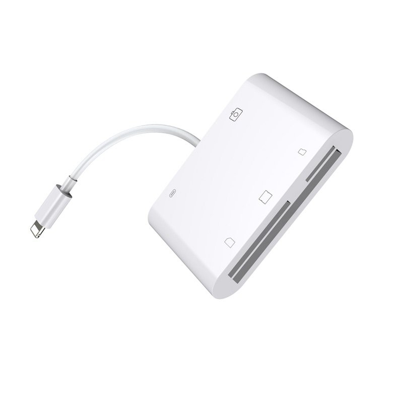5in1 SD TF CF Card Reader USB Camera Connection Kit OTG Cable Adapter ...