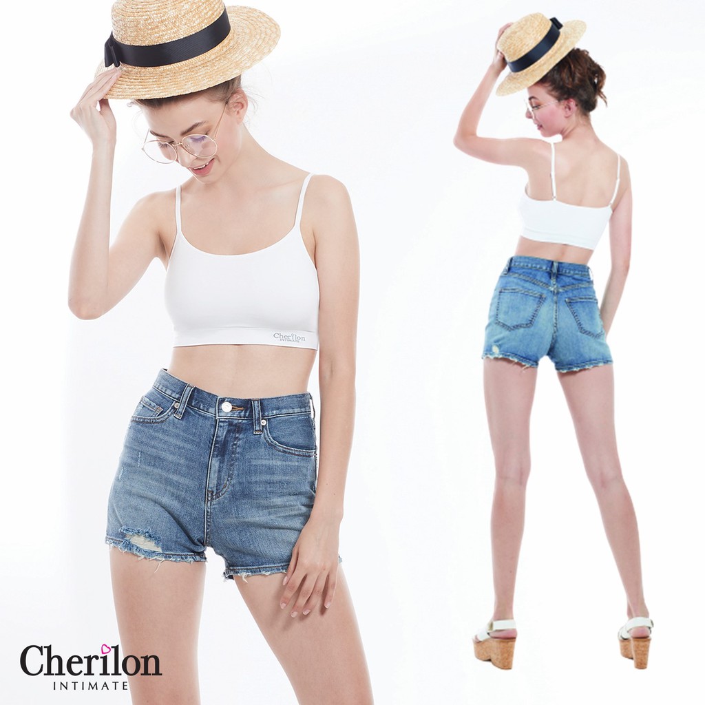 Cherilon (4 ตัว) Chic Seamless Bra เชอรีล่อน เสื้อทับตัวสั้น ไร้ตะเข็บ เสริมฟองน้ำ นุ่ม กระชับอก ...
