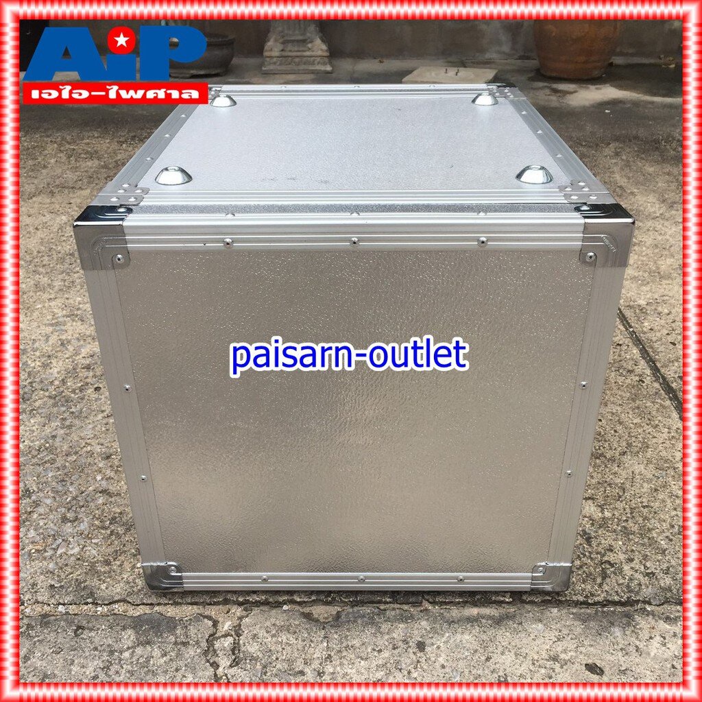 COMPACT M-10U 2ฝาหน้า-หลัง ลึก19 ผิวอลูมิเนียม แร็ค แร็คลึก19 RACK10U แร็คผิวอลูมิเนียม RACK เอ ...