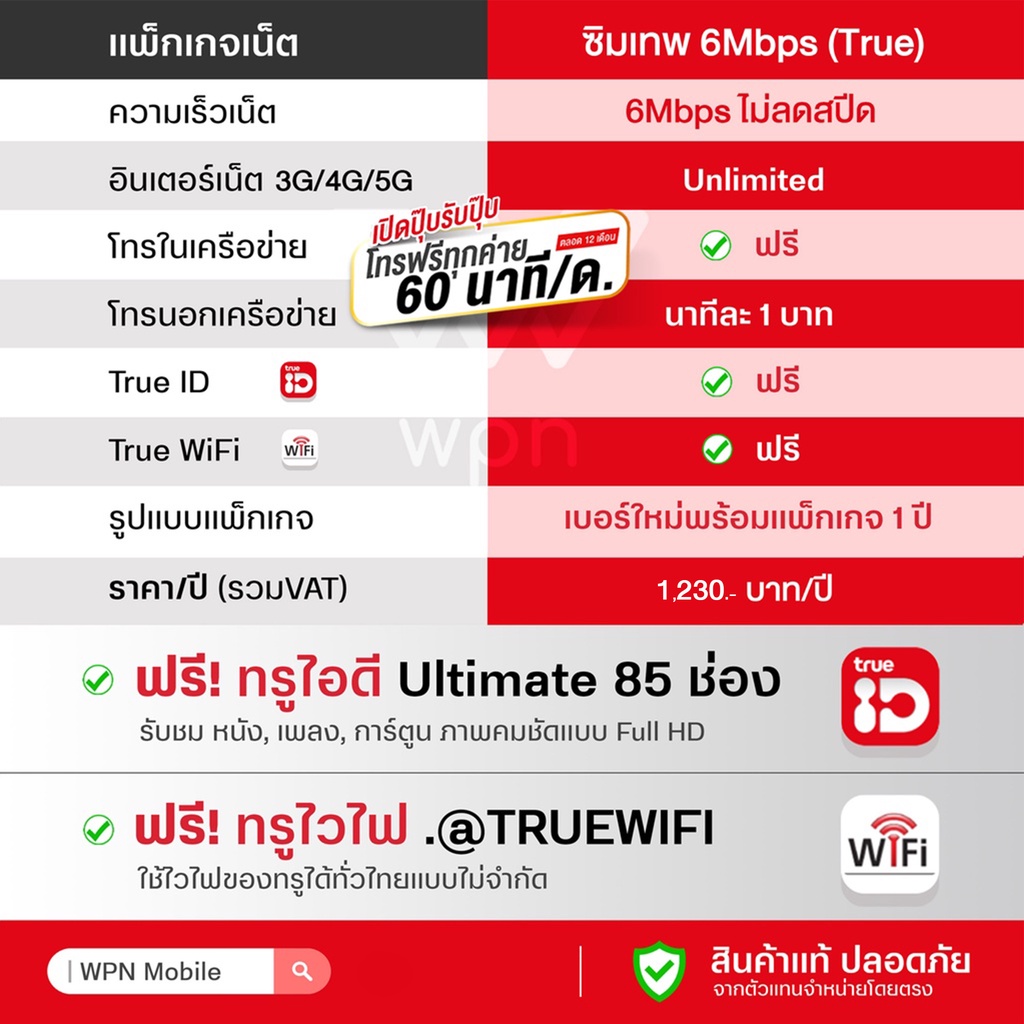 WPN Mobile รวมซิมเน็ตรายปี พร้อมโทรฟรี ซิมเทพธอร์ ซิมคงกระพัน ซิมมาราธอน ครบทุกค่าย WPN Mobile ...