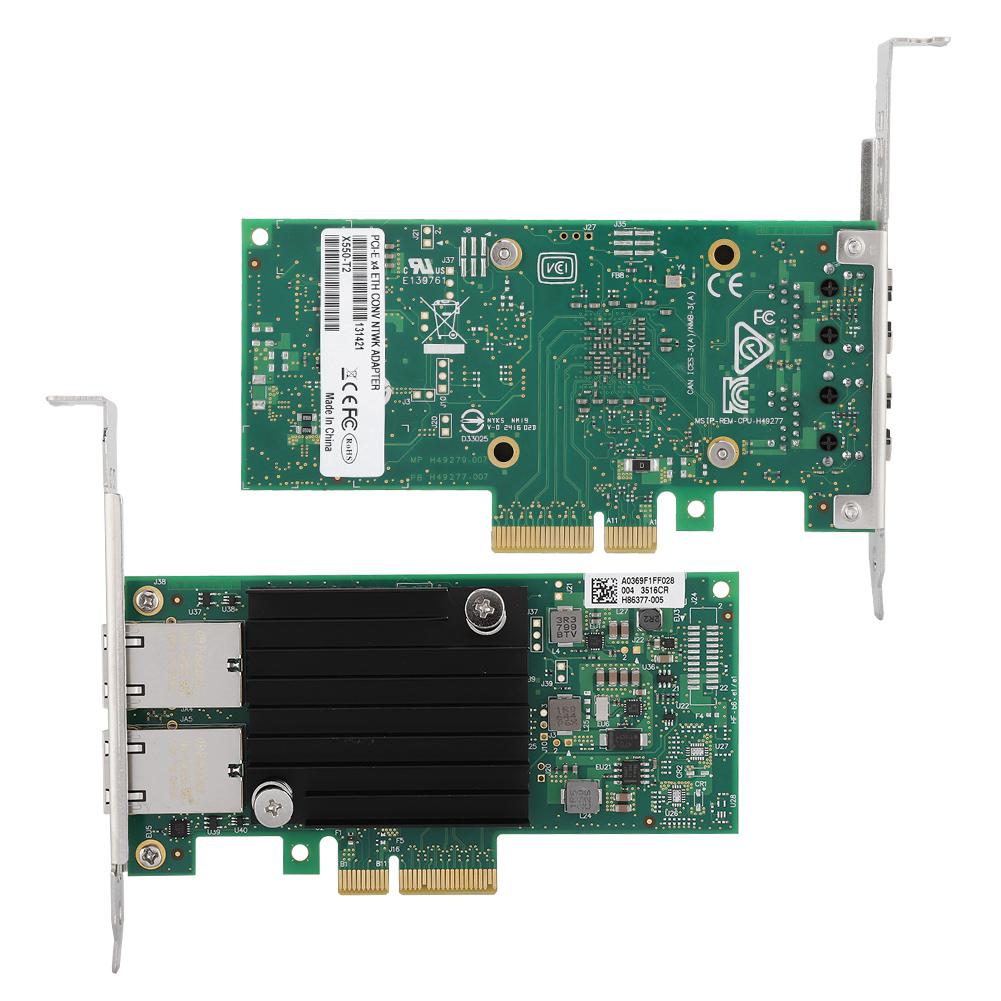 X550-T2 Network LAN 10Gbps Card 2-Port intel for Gigabit Card PCI-E X4 ...