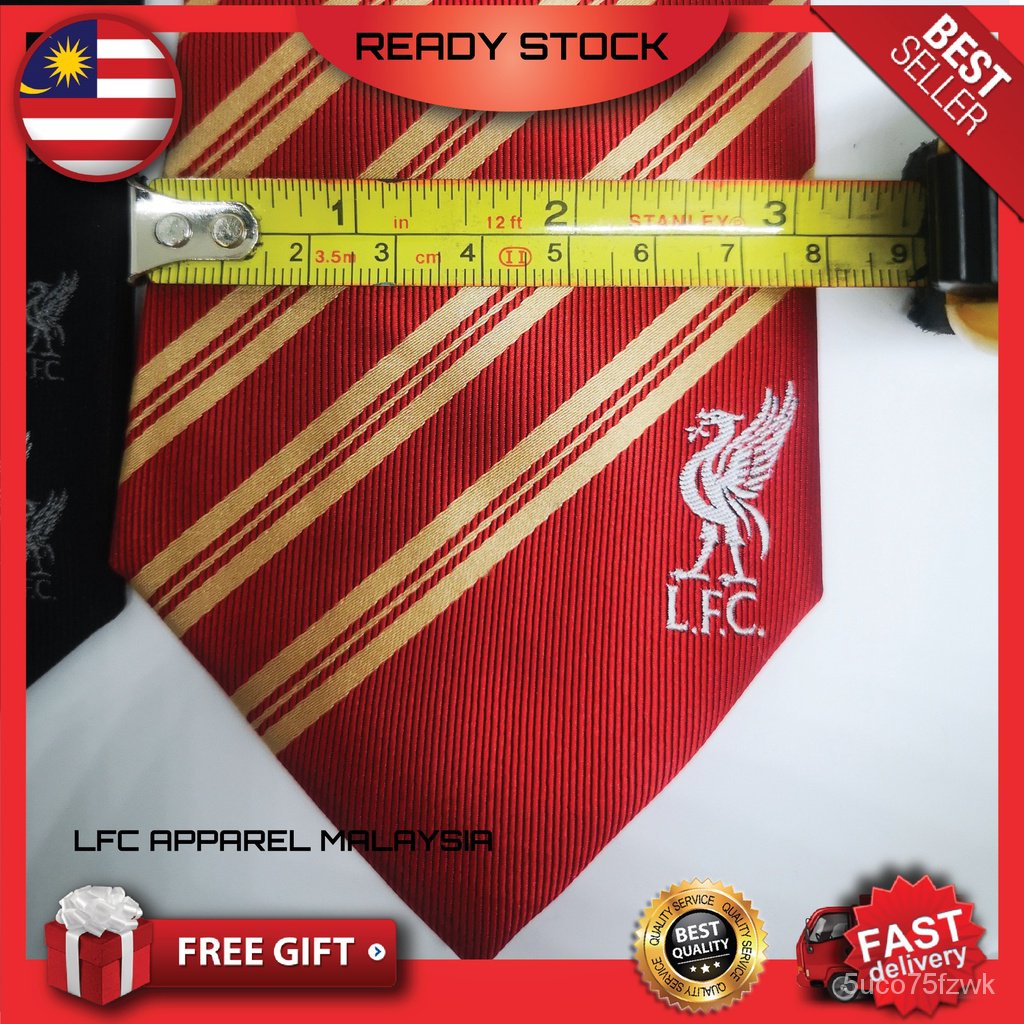 Liverpool FC Polyester Woven Mens Neck Tie Tali Leher Lelaki UJr7 ...