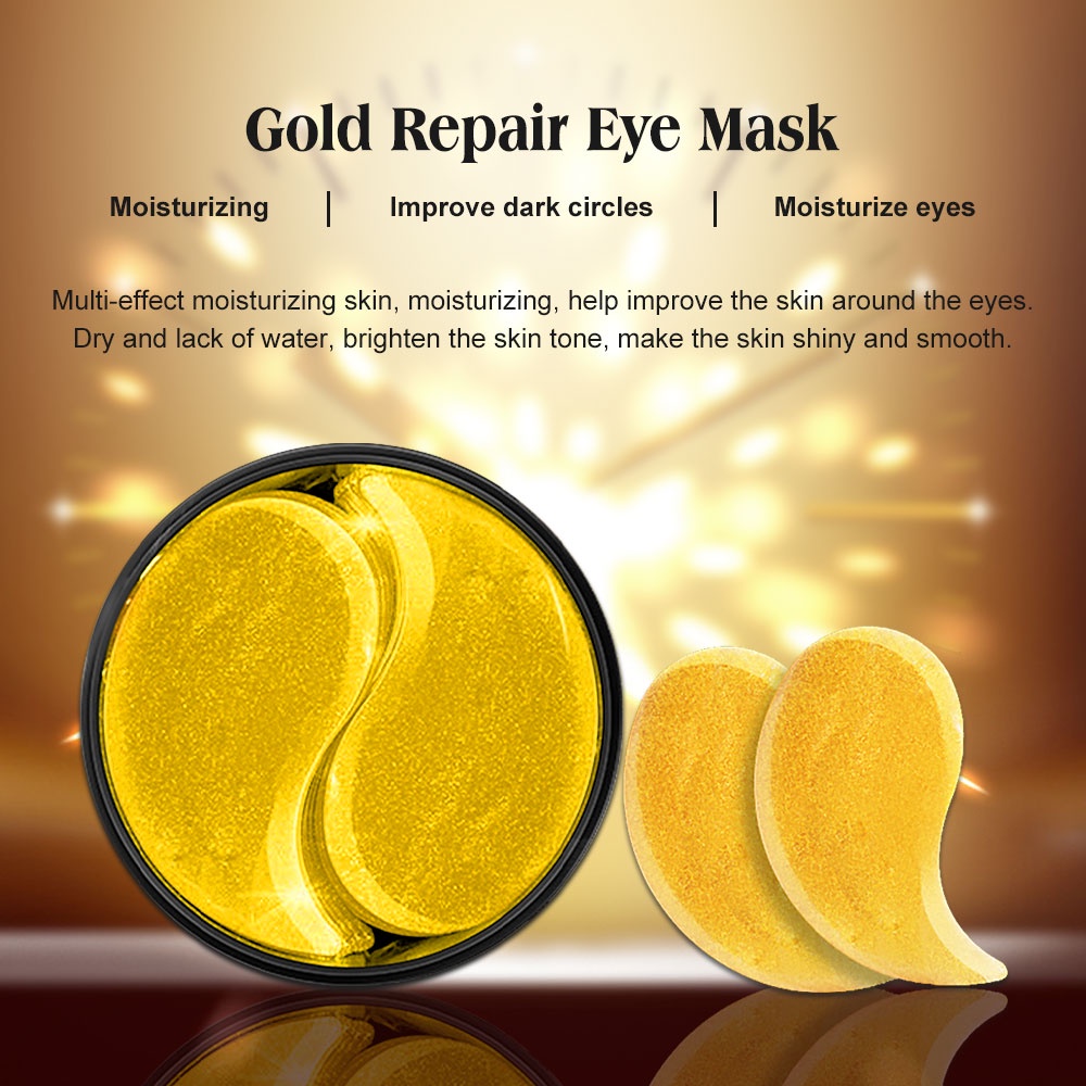 Eye Mask Moisturizing Collagen Eye Gel Mask 60pcs Remove Dark Eyes Anti ...