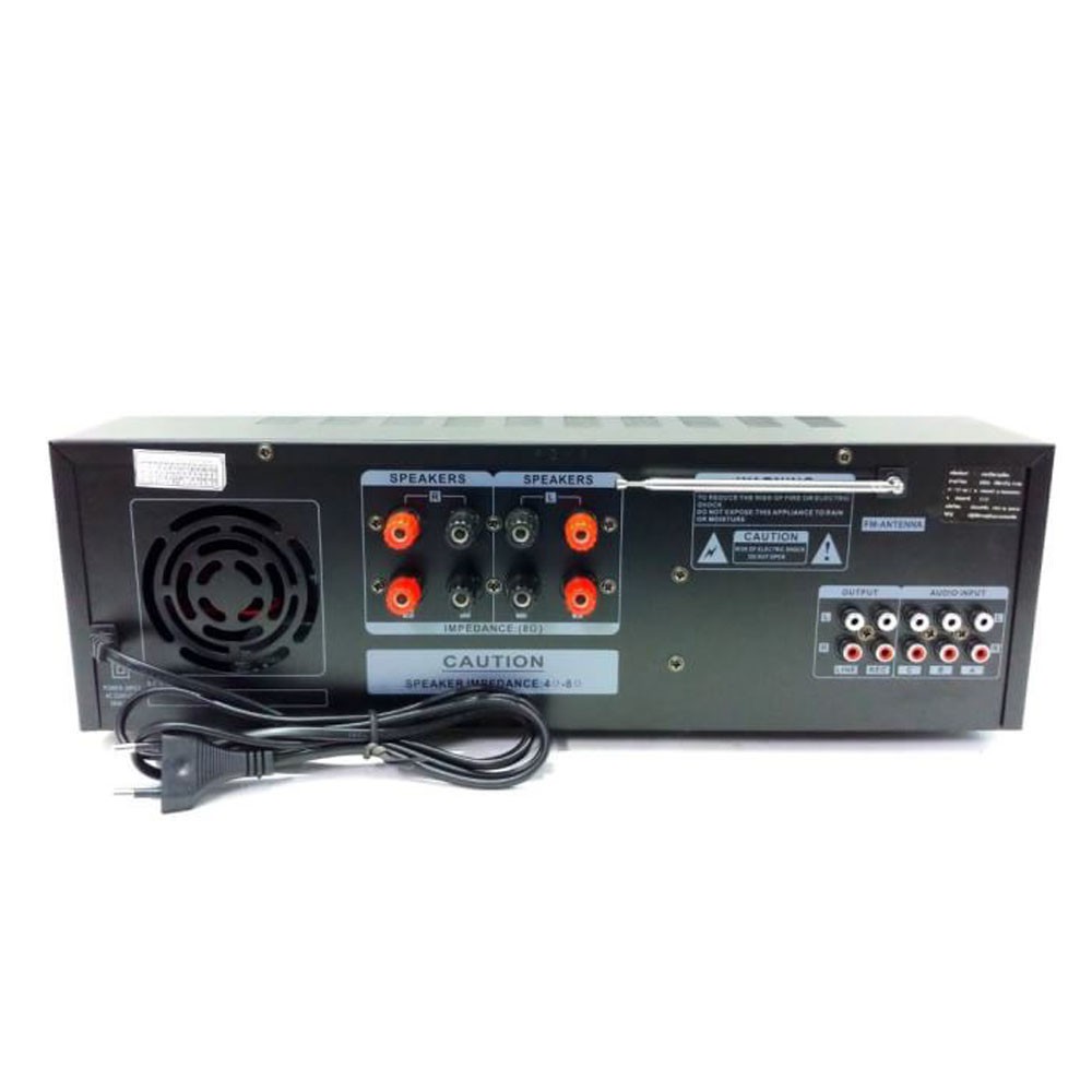 เครื่องแอมป์ขยายเสียง POWER AMPLIFIER รุ่น 3302 แถมฟรี สายสัญญาณเสียง ...