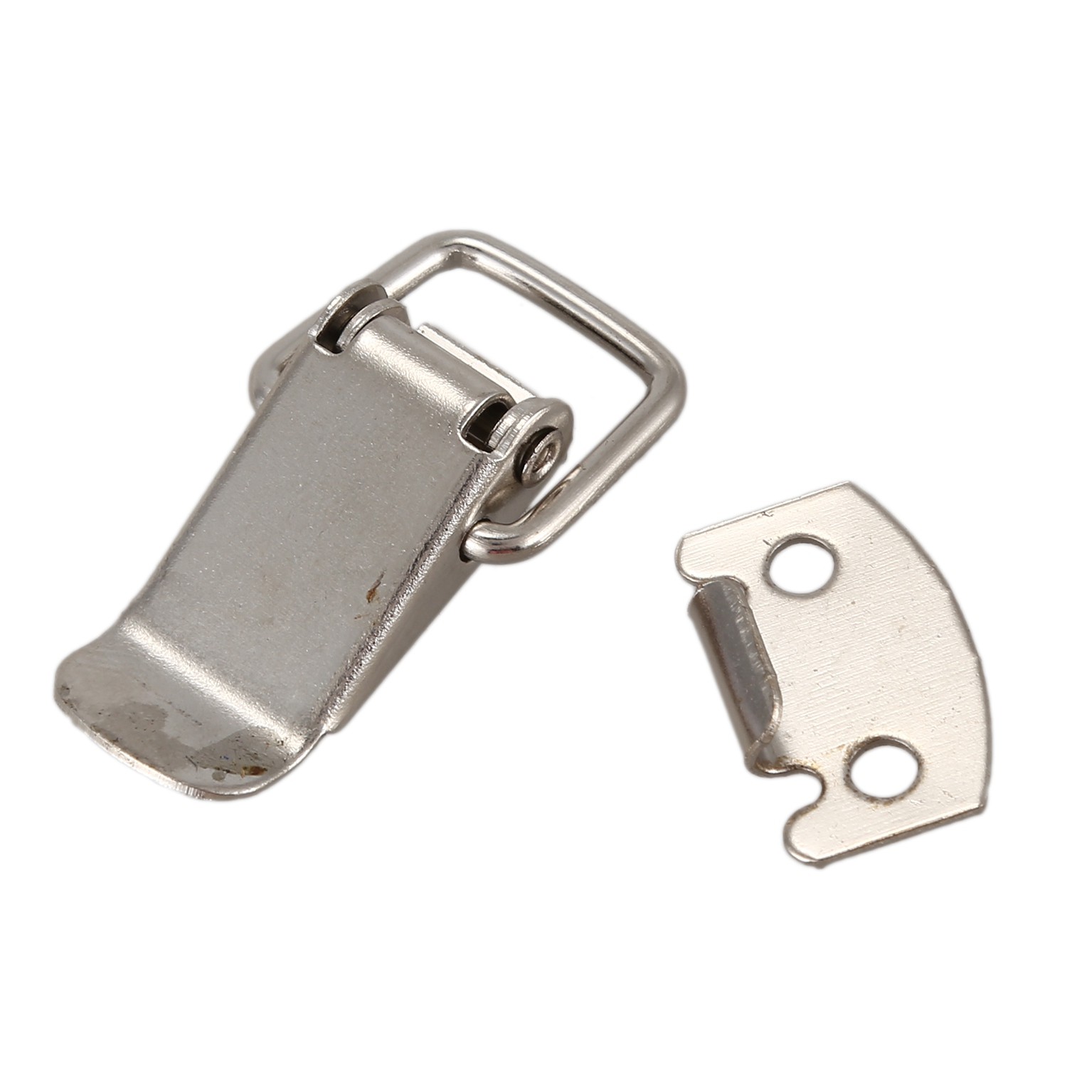 Silver Tone Metal Toggle Draw Latch Straight Loop Catch 1.6 ...