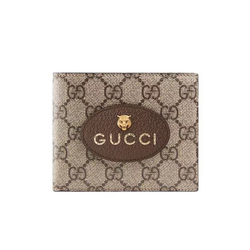Gucci Neo Vintage metal tiger embellished old flower logo canvas and ...