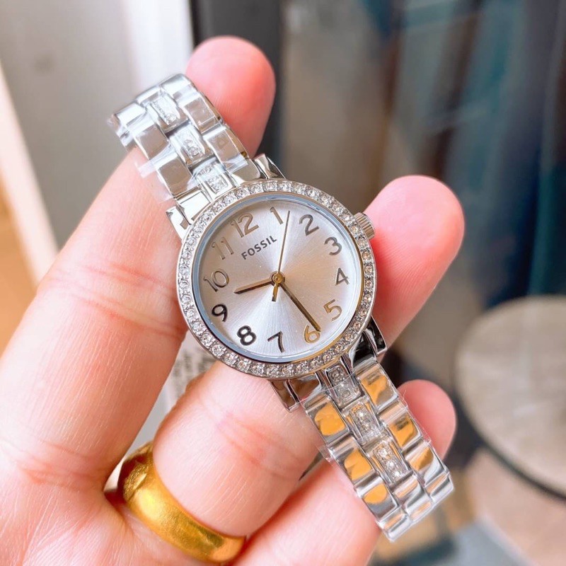 FOSSIL Laney Three-Hand Smoke Stainless Steel Watch BQ3393 BQ3393 ...