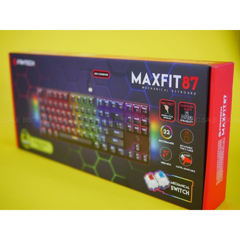 Fantech MK856 MAXFIT TKL RGB Keys 85 Mechanical Gaming Keyboard ...