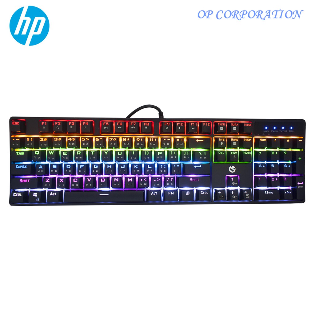 HP (GK320) คีย์บอร์ดสำหรับเกม Mechanical Gaming Keyboard | Shopee Thailand
