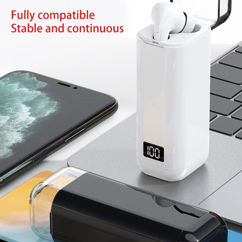 HOLD Mini Power Bank Wireless Single Ear TWS Bluetooth Earphone Stereo ...