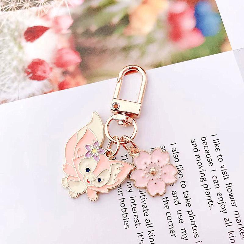 จี้กุญแจLingna Belle พวงกุญแจการ์ตูน Little Fox จี้กระเป๋านักเรียนจี้ ...
