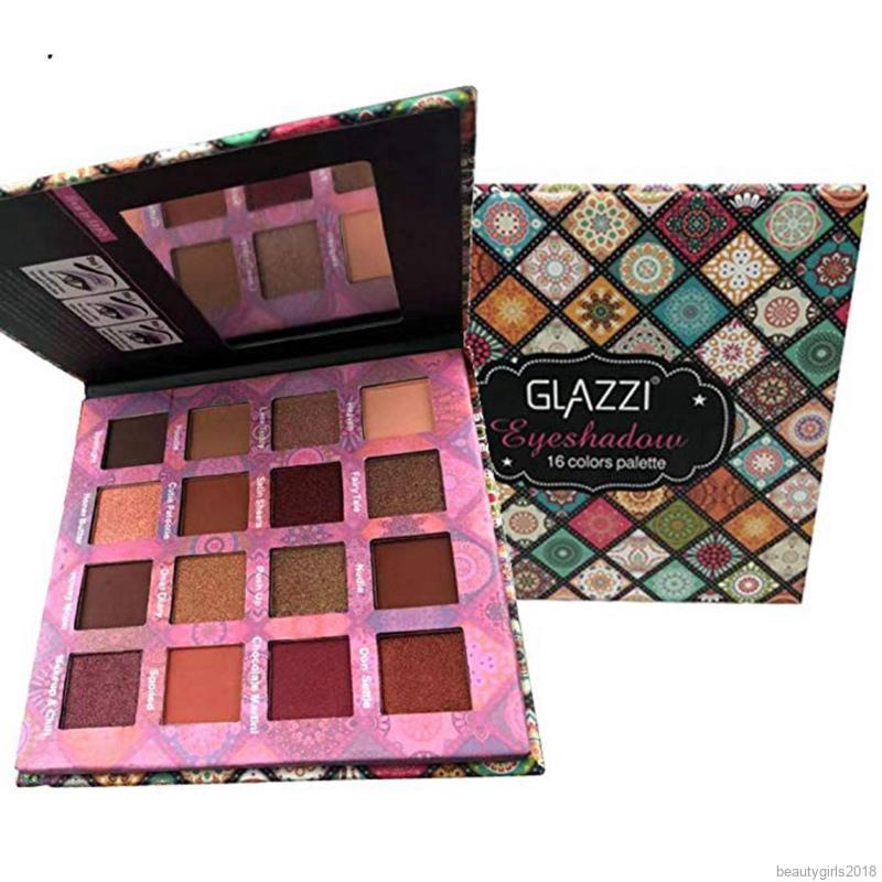 GLAZZI พาเลทอายแชโดว์ 16 เฉดสี สำหรับแต่งหน้า | Shopee Thailand
