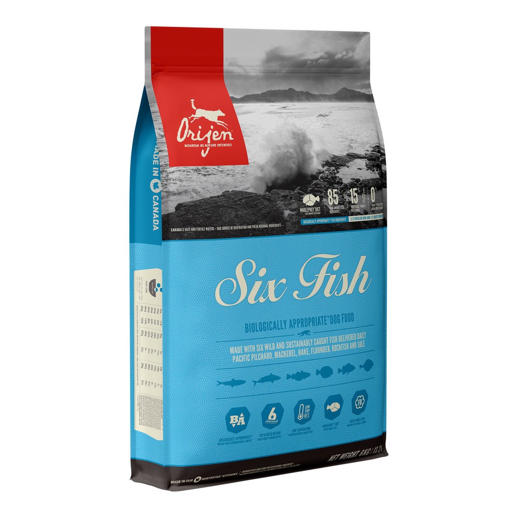 Orijen six Fish 2กก อาหารสุนัข ออริเจน สุนัขโตสูตรปลา 6 ชนิด ...