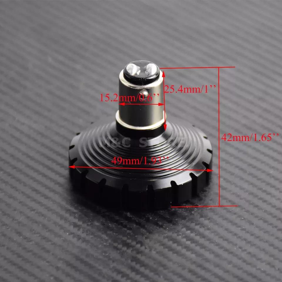 Motorcycle 1157 Bullet Red LED Brake Light Running Light For Harley ...