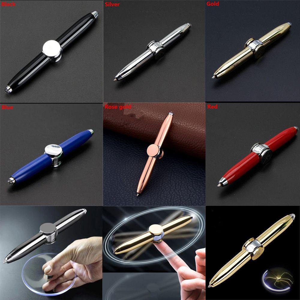 FOREVER Creative Fidget Spinner Pen Decompression Gyroscope Spinning Pen Rotate Multi-Function ...