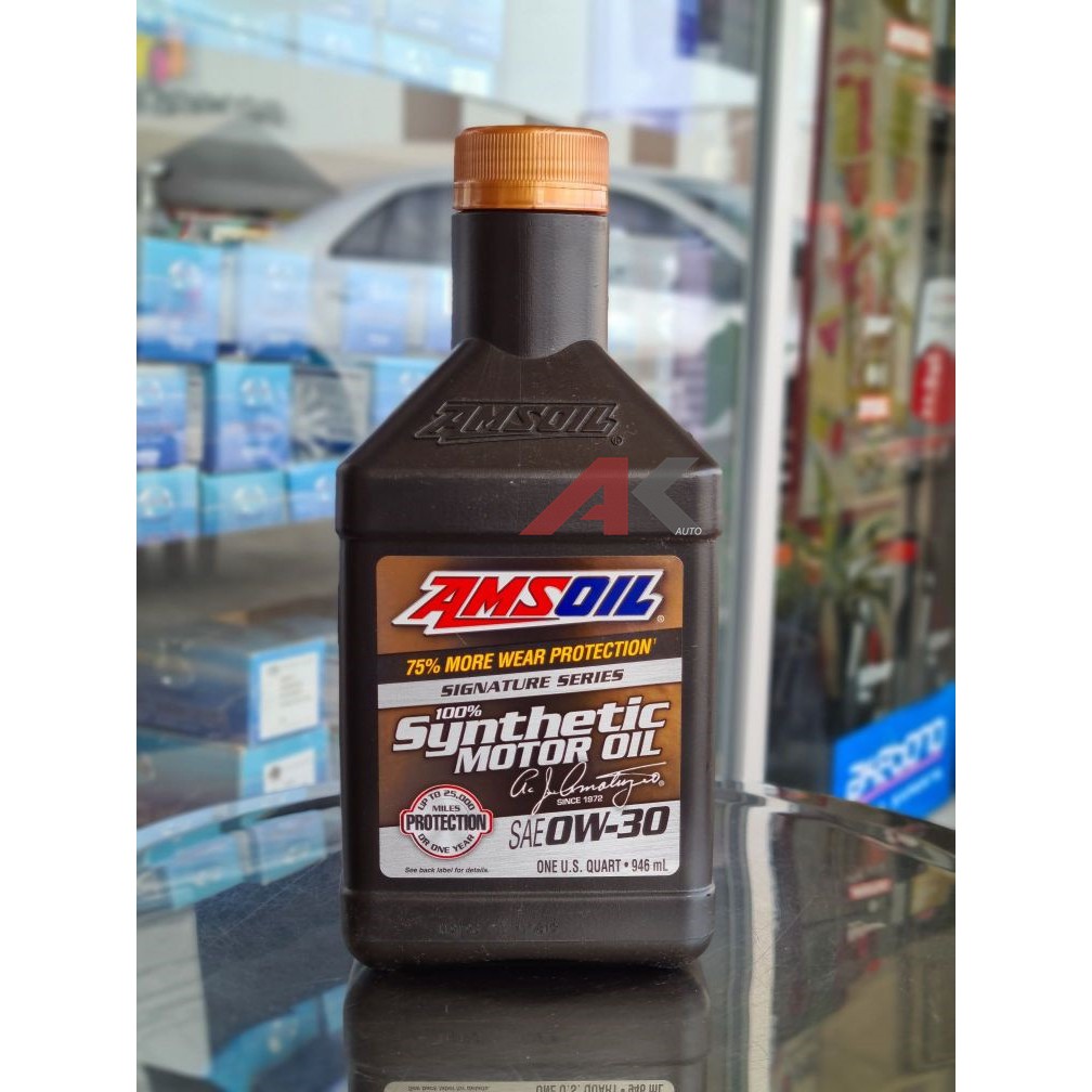AMSOIL USA SAE 0W-40 Signature Series 100% Synthetic แอมซอยล์ Motor Oil ...