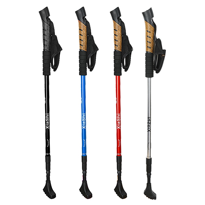 Walking Cane Extra Handle Anti Shock Walking Stick Trekking Trail Poles ...