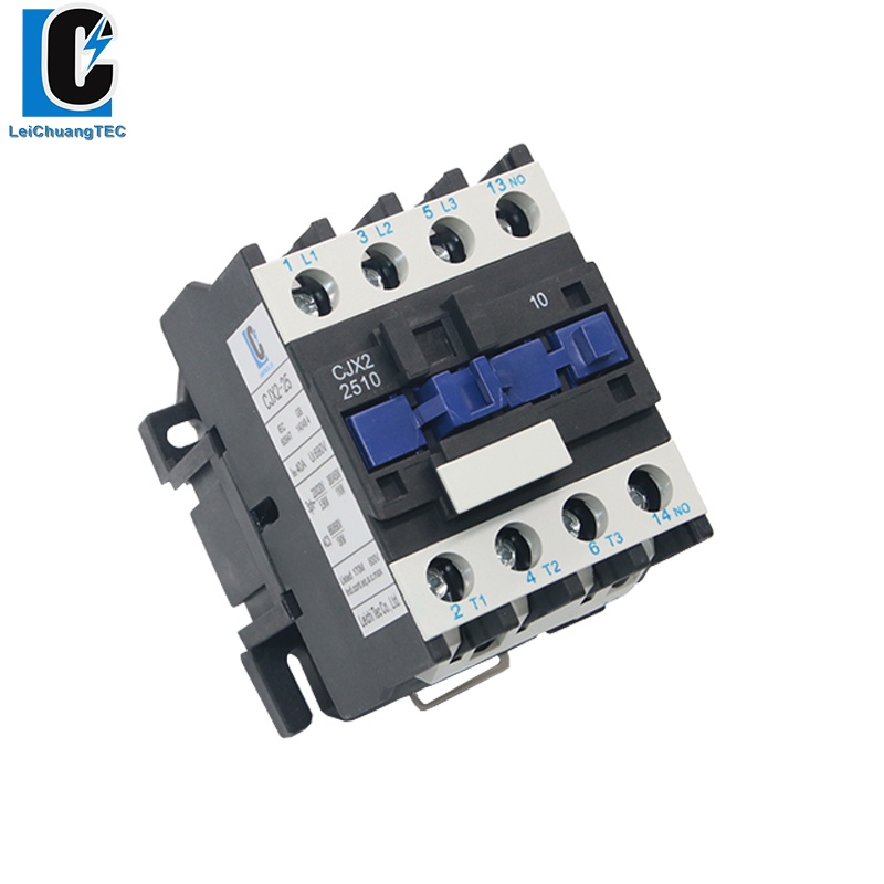 CJX2 2510 คอนแทค AC 25A 3 เฟส ขดลวดแรงดันไฟฟ้า 380V 220V 50Hz Din Rail Mounted 3P 1NO คอนแทคเปิด ...