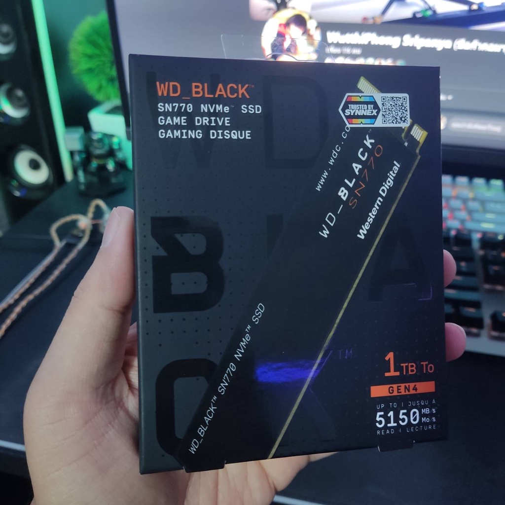 โปรแรง1.1250GB 500GB 1TB SSD (เอสเอสดี) WD BLACK SN770 NVMe SSD Gen4x4 M.2 2280 รับประกัน 5 - Y ...
