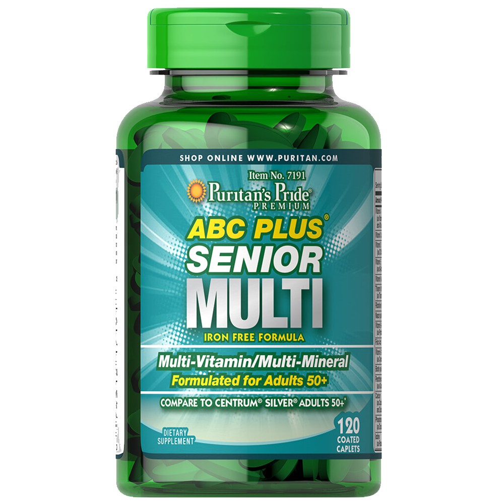 วิตามินรวม ABC Plus Senior Multivitamin Multi-Mineral Formula/120 ...