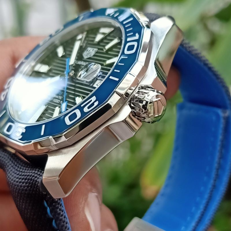 Tag Heuer Aquaracer Auto Calibre 5 Blue Ceramic WAY201C ...