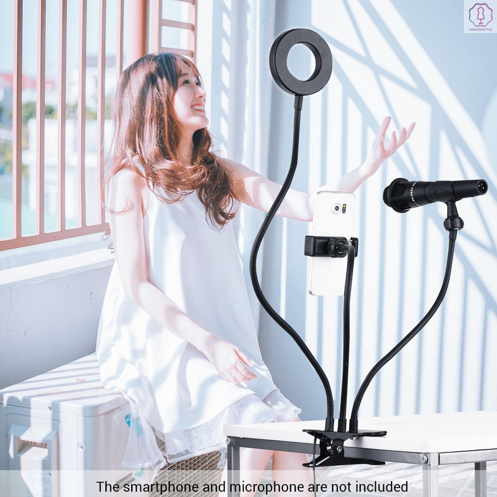 Andoer 3.5 Inch Clip-On Mini USB Ring Light Fill-in Lamp 3 Lighting ...