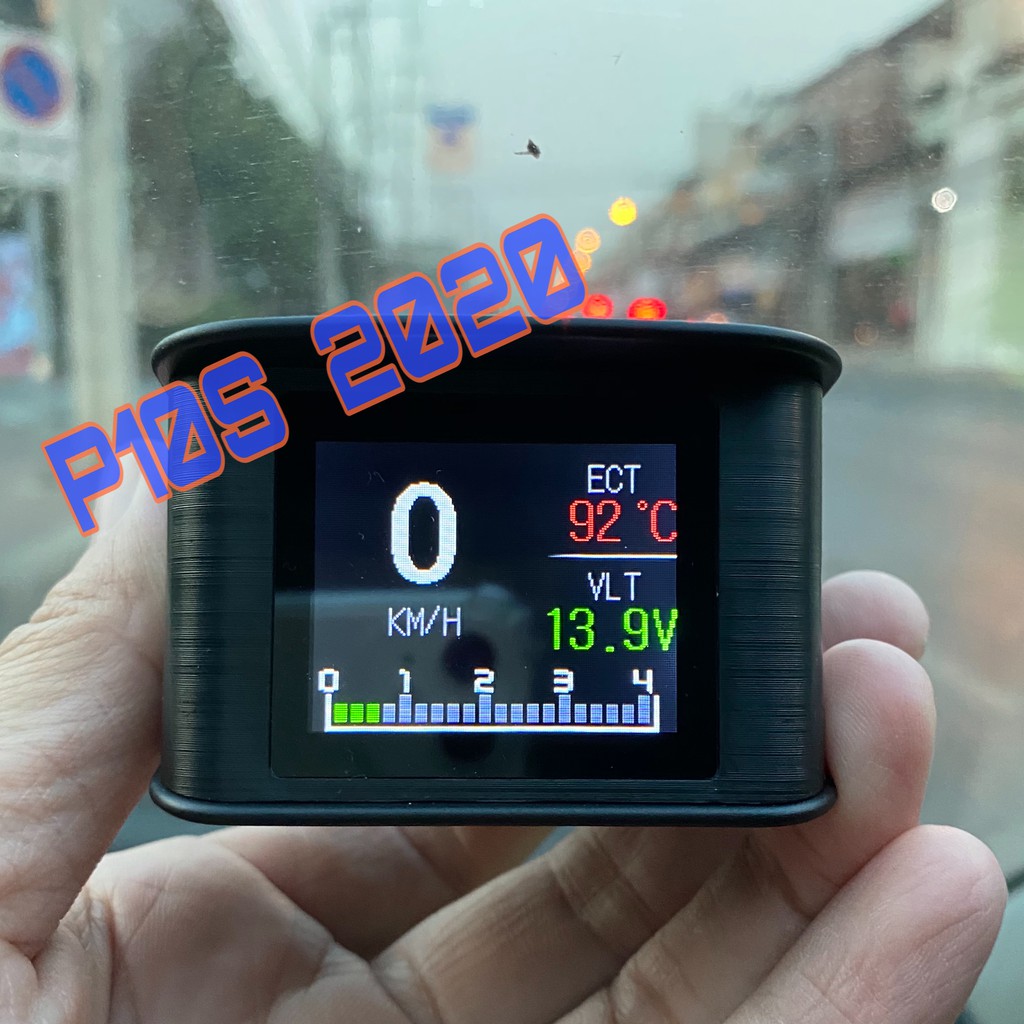 OBD2 Display Meter P10 S 2020 รุ่นสุดคุ้ม วัดควมร้อน โวลท์แบต ความเร็ว ...
