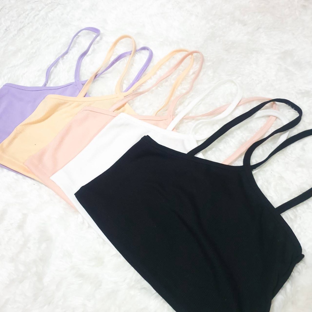 Sha-Shem (258) ครอปท็อป สายเดี่ยวสายไขว้ เว้าอกแซ่บ สายเดี่ยว เสื้อสายเดี่ยว เสื้อครอปท็อป เสื้อ ...