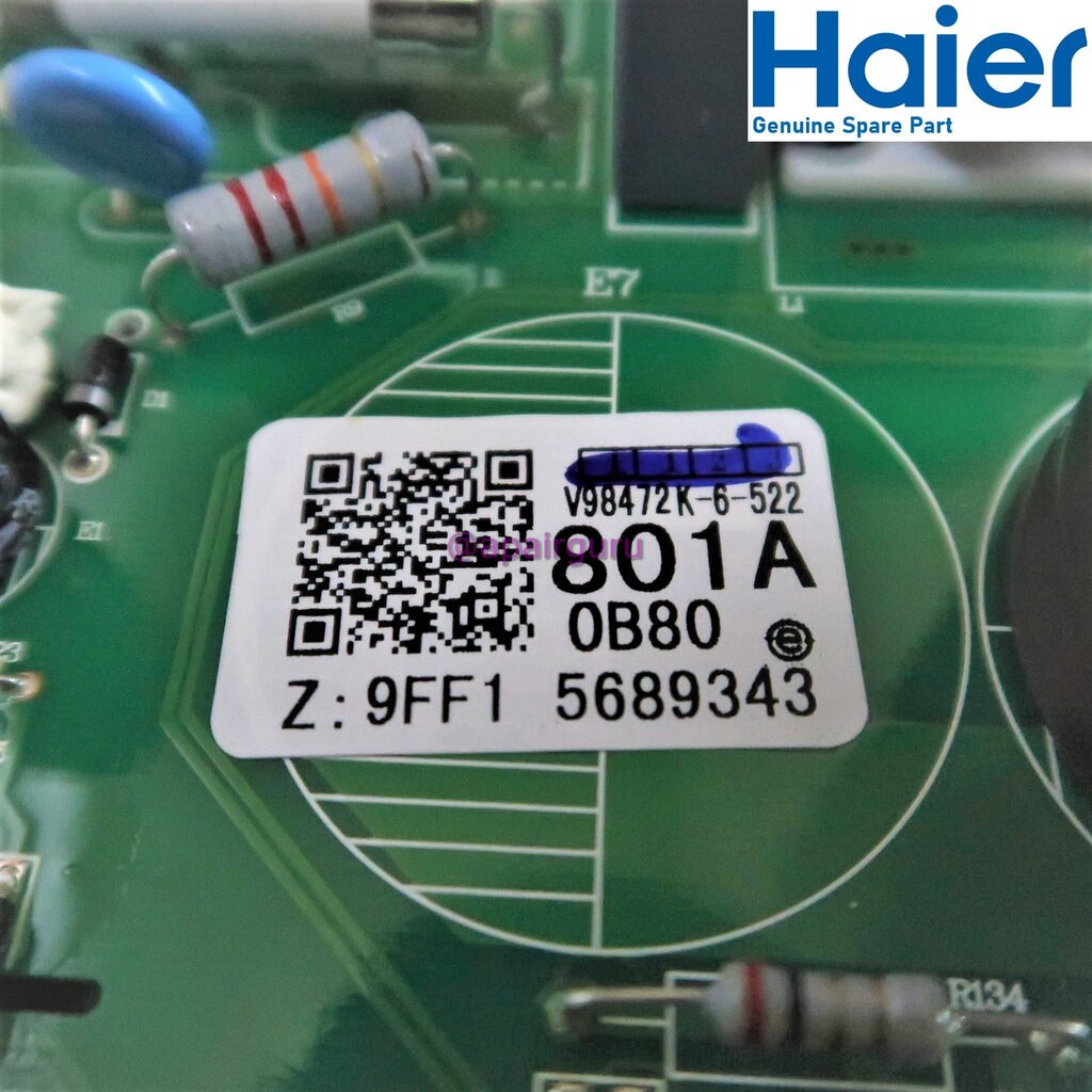Haier รหัส A0011800801A OUTDOOR PCB แผงบอร์ดแอร์ เมนบอร์ด แผงวงจร คอยล์ ...