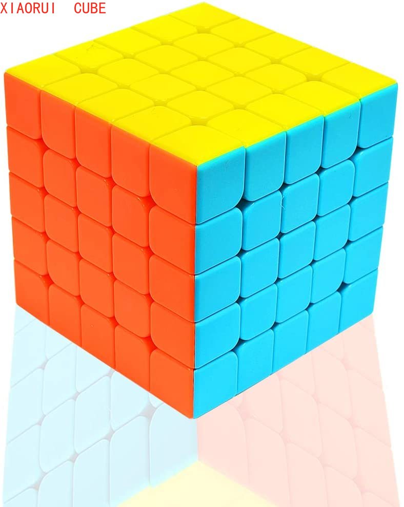 xiaorui Stickerless 5x5 Speed Cube, Smooth Magic Cube 5x5x5 ...
