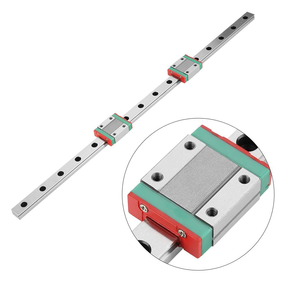 [READY] 1pc 400mm MGN12 Miniature Linear Rail Guide Rail 12mm Width + 2pcs MGN12B Slide Blocks ...