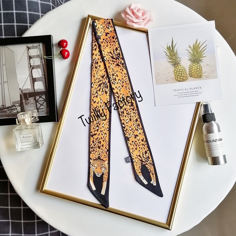 (กดสั่งจำนวน 1 ได้ 2เส้นค่ะ)ผ้าพันหูกระเป๋า Animals Twilly ผ้าผูกผม ...