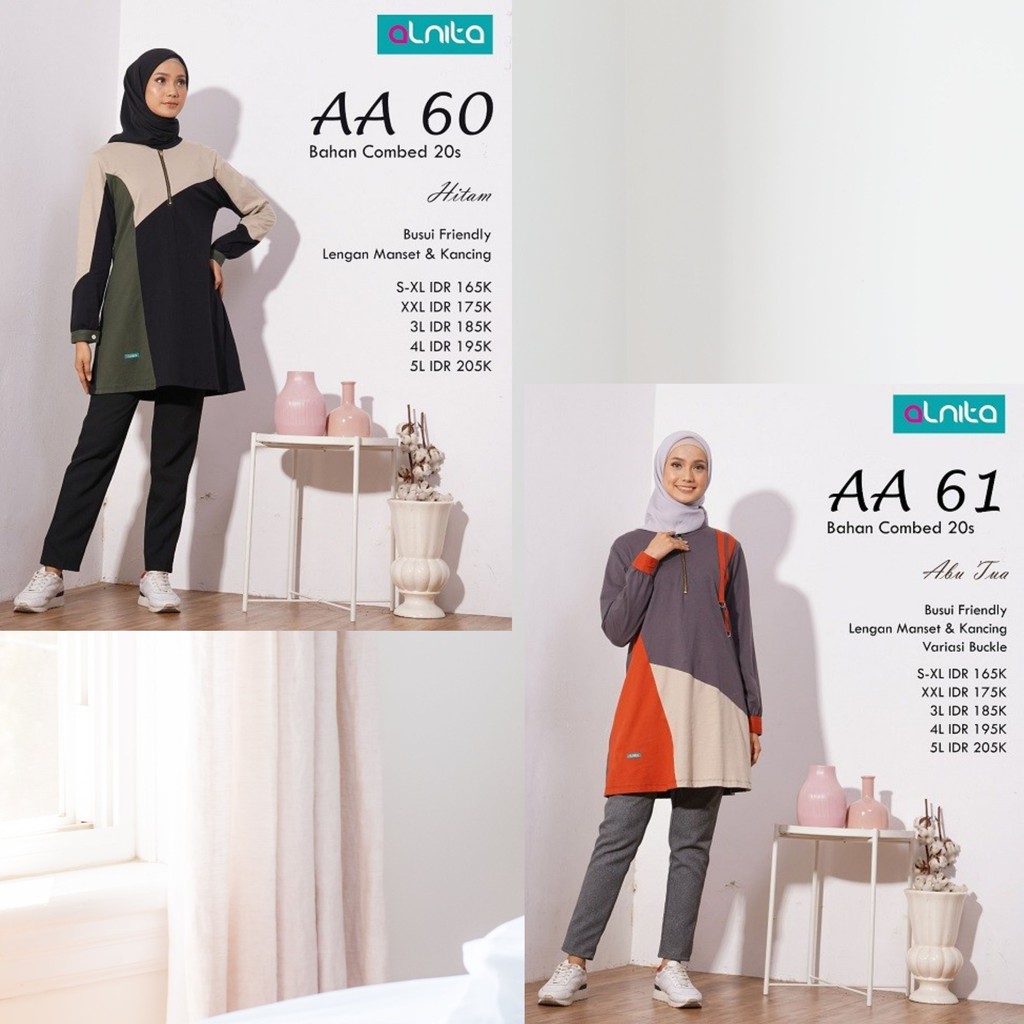 เสื้อท็อป ALNITA AA 060 AA 061 สําหรับผู้หญิง ผู้ใหญ่ - pasarnibras.th ...