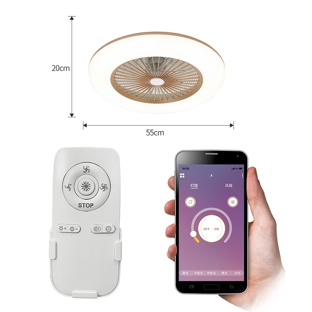 180V-265V AC50 Ceiling Fan with APP Mobile Phone Control Support ...